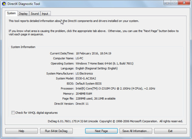 Every Thing You Need To Know About DxDiag Windows Tool