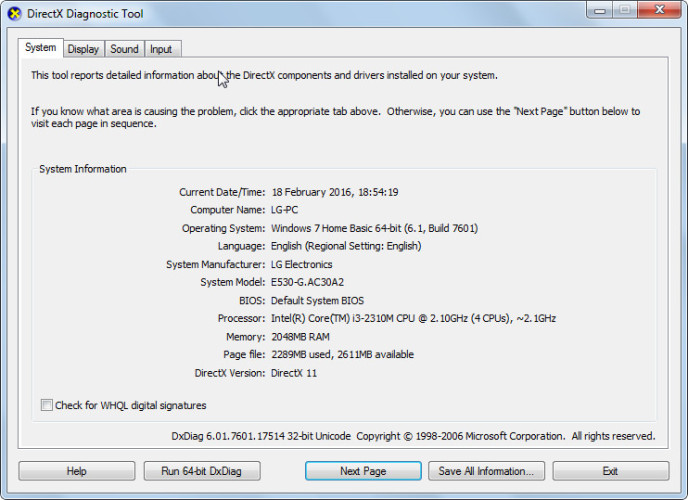 Every Thing You Need To Know About DxDiag Windows Tool