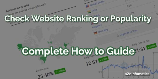 Check Website Ranking or Popularity Using Easy Tips