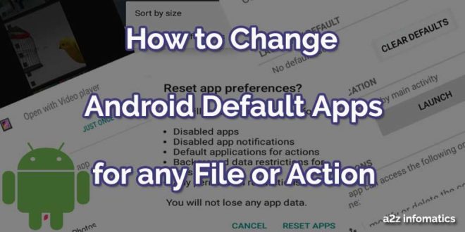 How to Change Android Default Apps for any File or Action