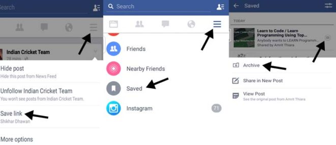 How to Save Facebook Videos - Links - Posts for Later View