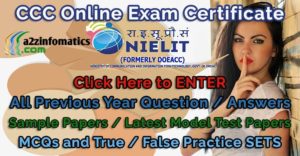 CCC Exam 2024 Question Answer, Previous Year | Sample | Model ...