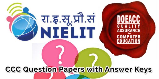Download CCC Previous Year Solved Question Papers with Answers - Set A
